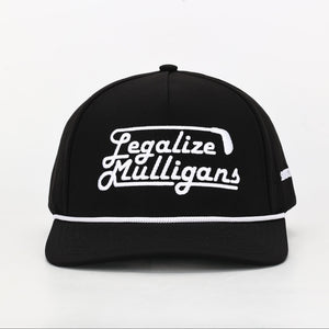Legalize Mulligans Black Rope Hat - Inside the Leather Golf