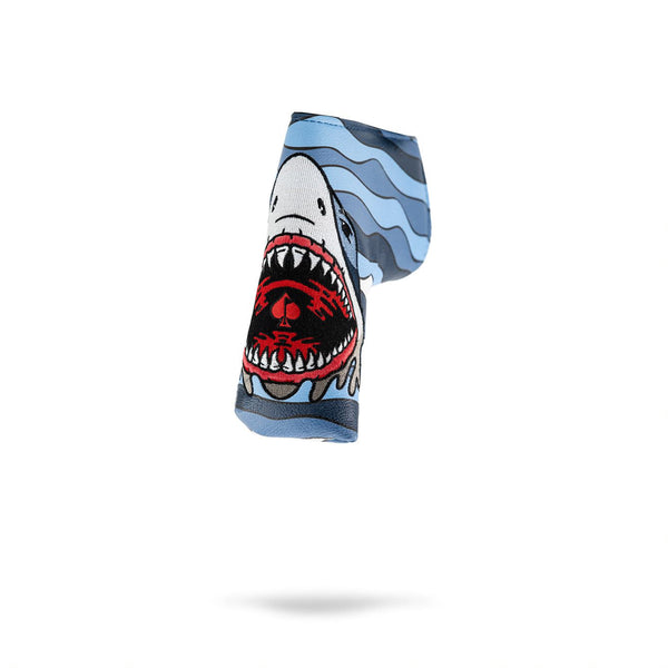 Shark Attack Blade Putter Cover - Inside the Leather Golf