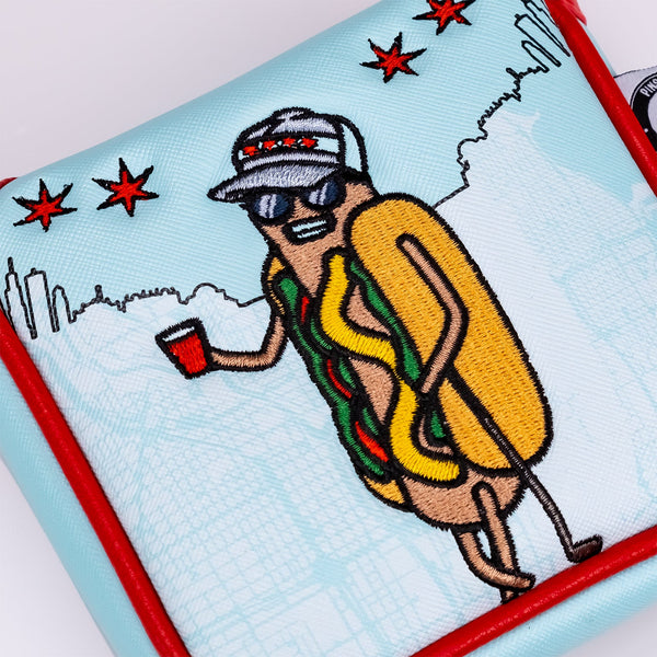 Chicago Dog - Mallet Putter Cover - Inside the Leather Golf