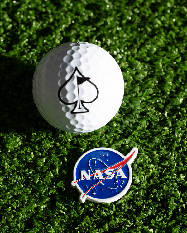 NASA "Meatball" Ball Marker - Unique Golf Precision | Inside the Leather