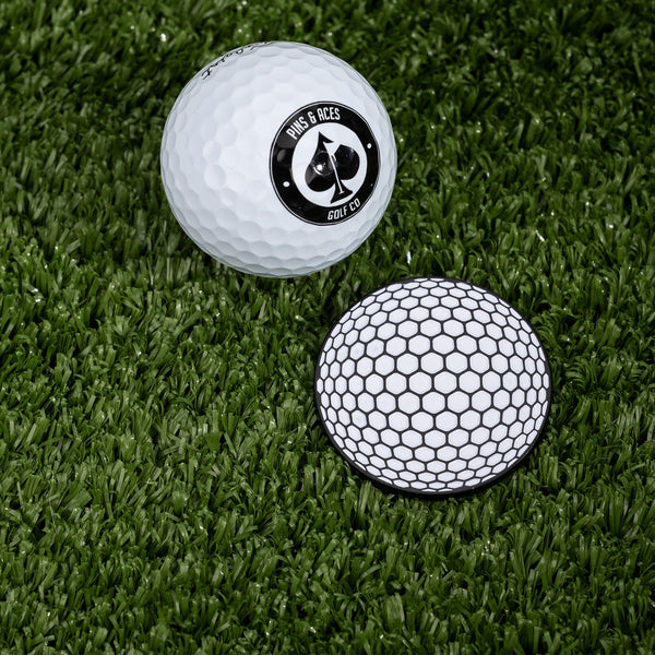 Golf Ball Ball Marker - Inside the Leather Golf